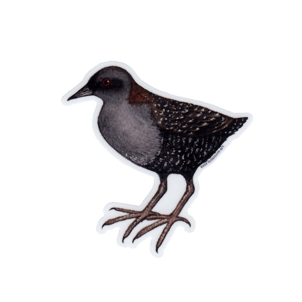 Black Rail Vinyl Sticker – Kate Dolamore Art
